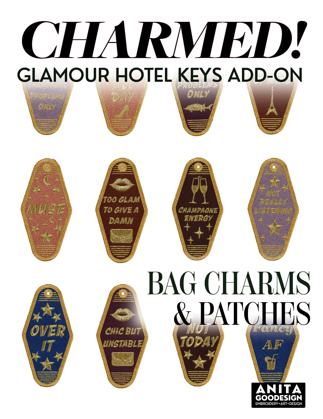 Charmed Add On -Glamour Hotel Keys — Anita Goodesign