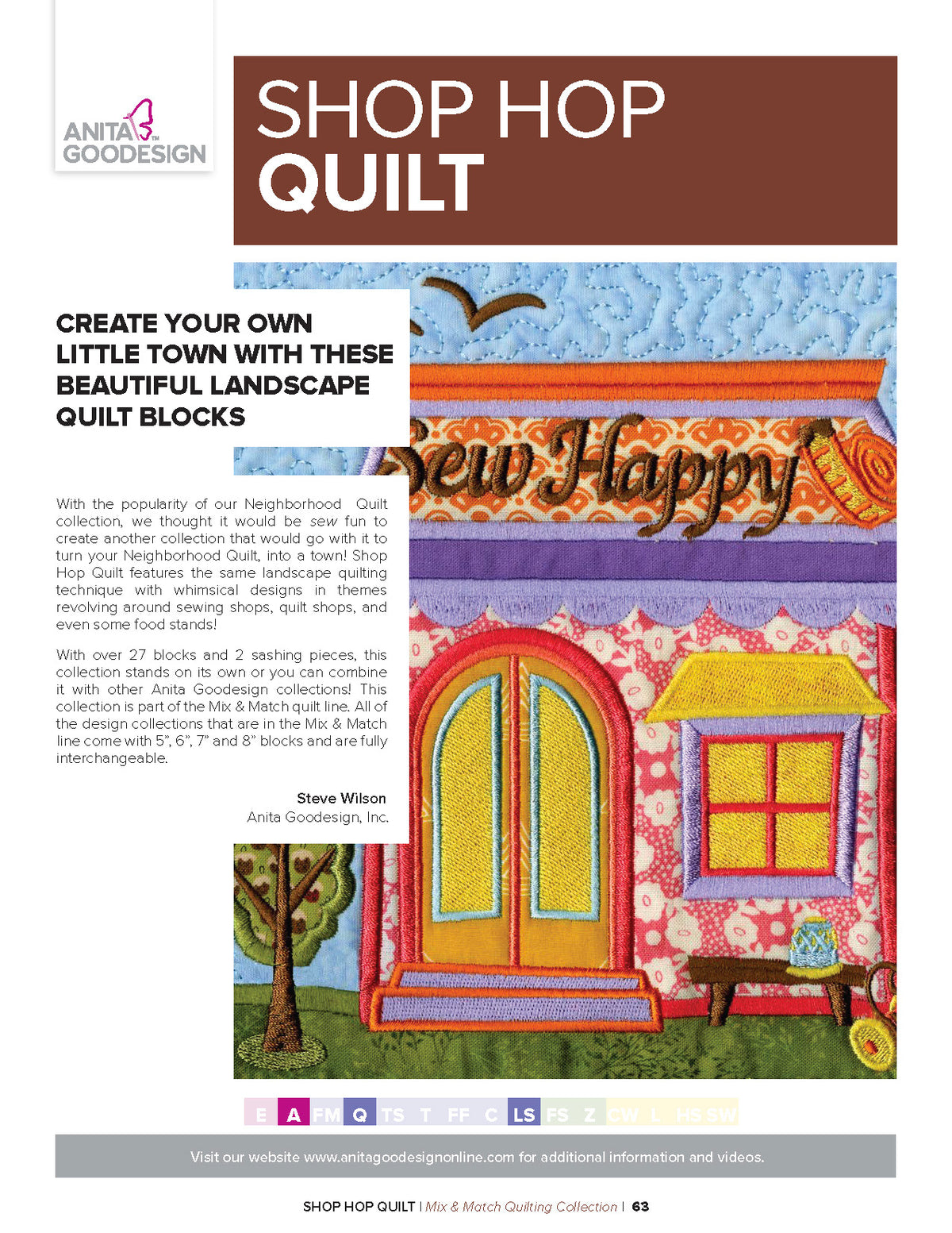 Shop Hop Quilt — Anita Goodesign