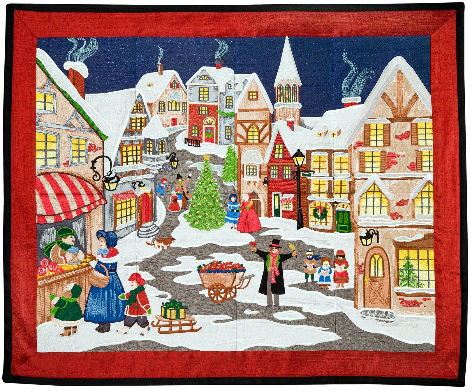 Christmas Village Tile Scene — Anita Goodesign