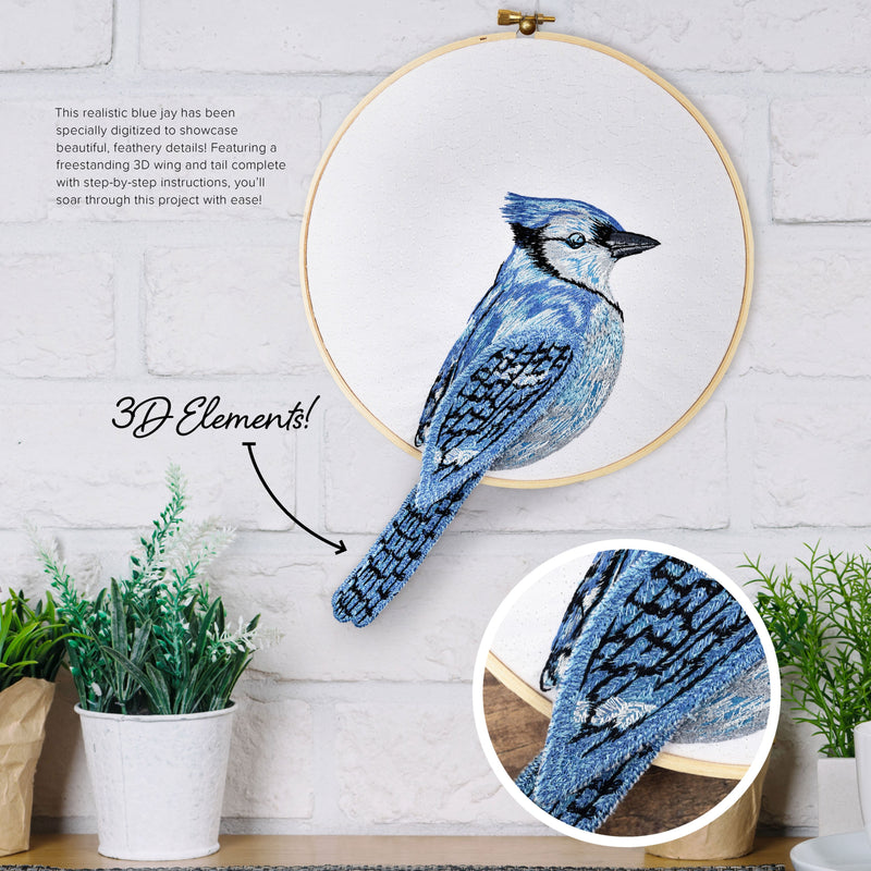 The Good Luck Blue Jay — Anita Goodesign